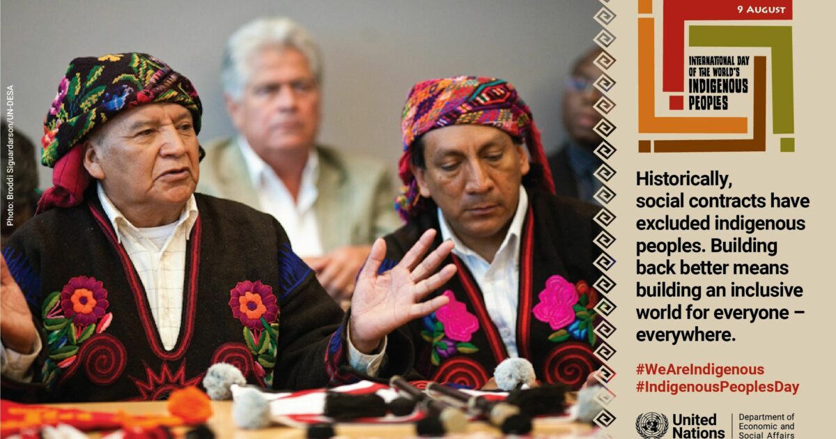 Indigenous Peoples must be seen as equal… | Green Economy Coalition